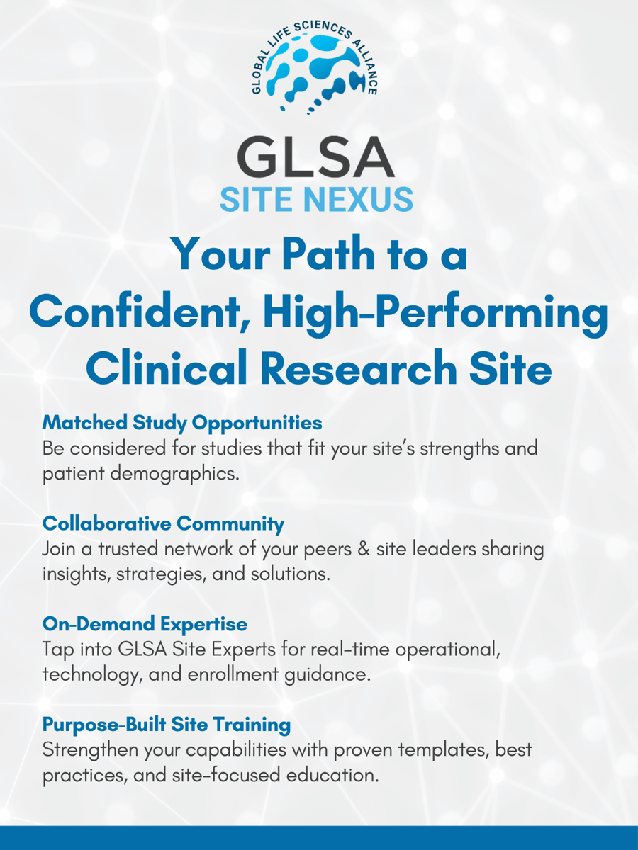 GLSA Site Nexus | Connecting Sites to Sponsors, Experts, and Peers.